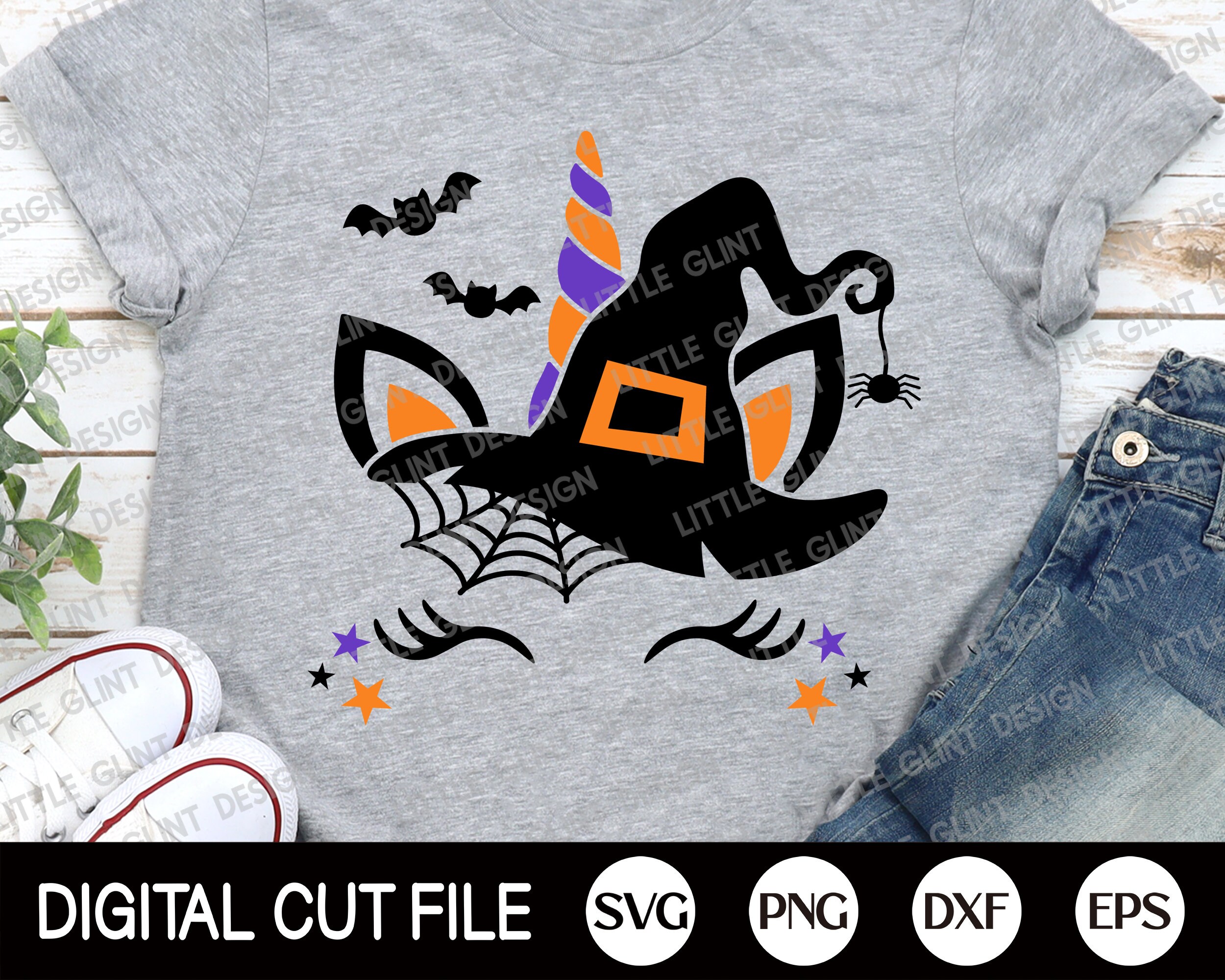 Witch Unicorn SVG, Halloween Svg, Spooky Vibes Svg, Witch Svg ...