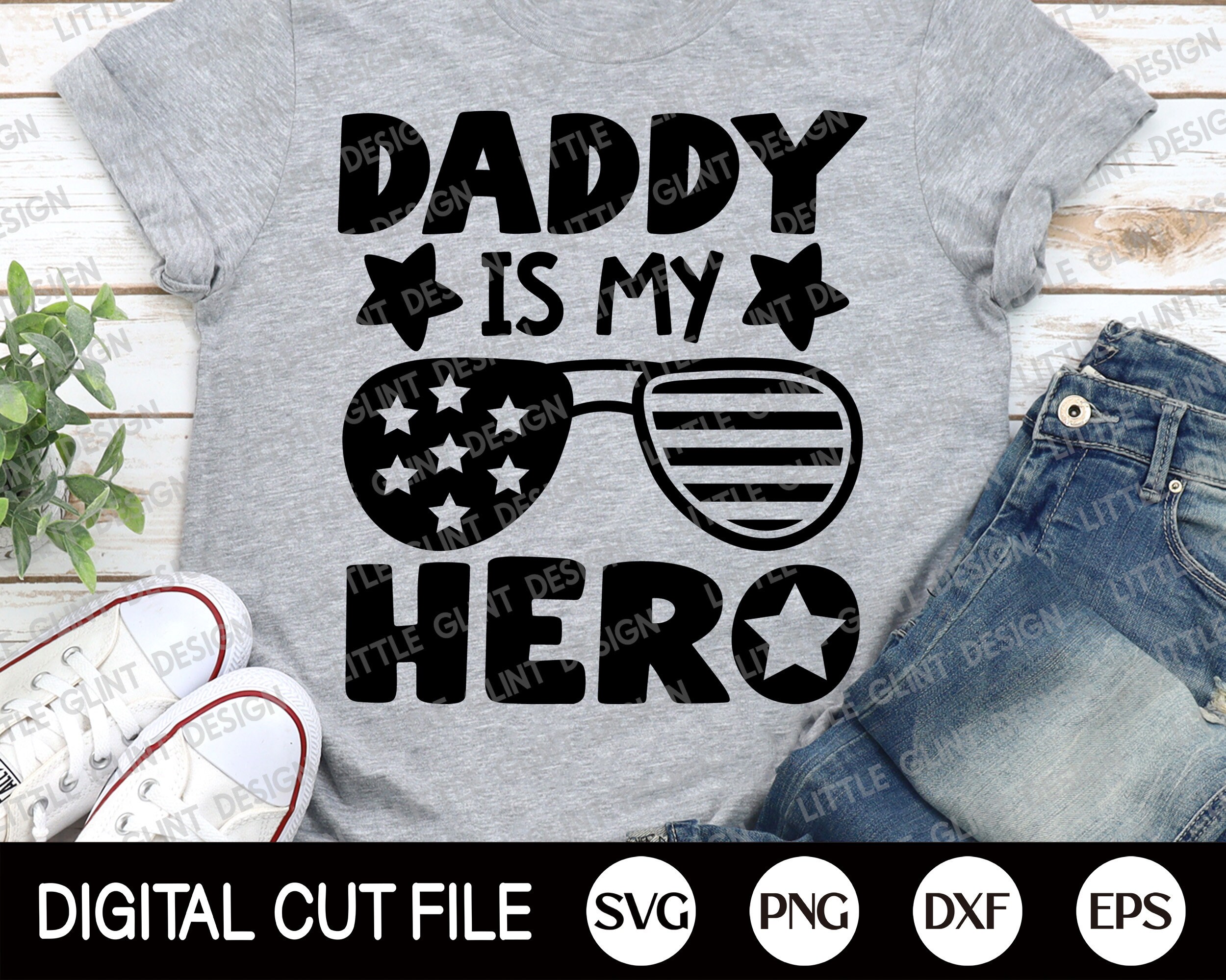 4th of July Svg, Daddy is My Hero Svg, America Svg, Independence Day ...