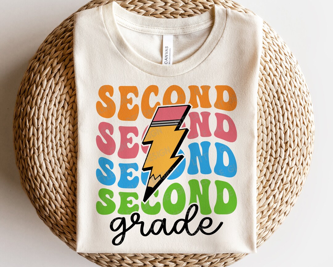 Second Grade SVG PNG, Back to School Svg, 2nd Grade Teacher Svg, First ...