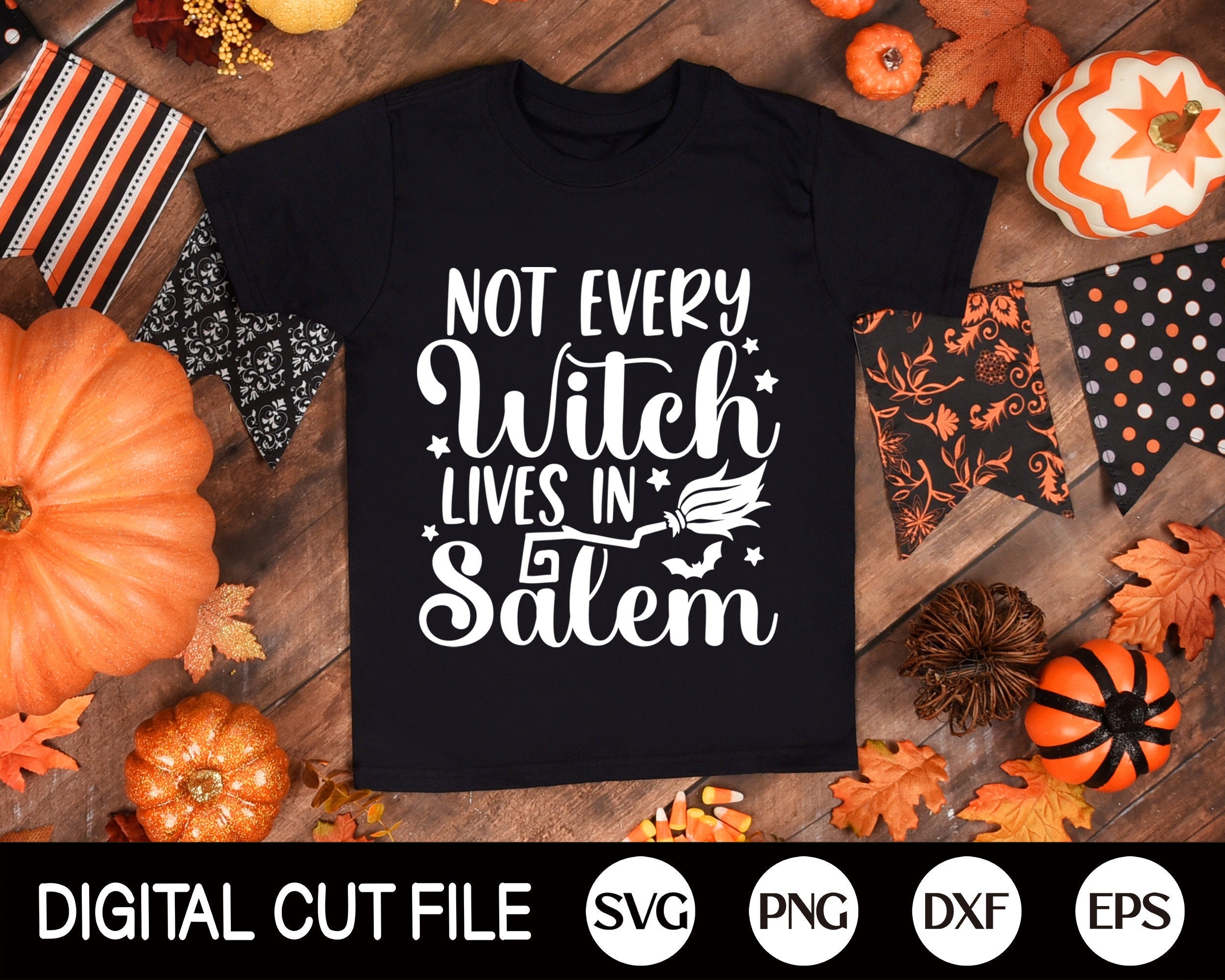 Not Every Witch Lives in Salem Shirt Svg Halloween Svg Salem - Etsy