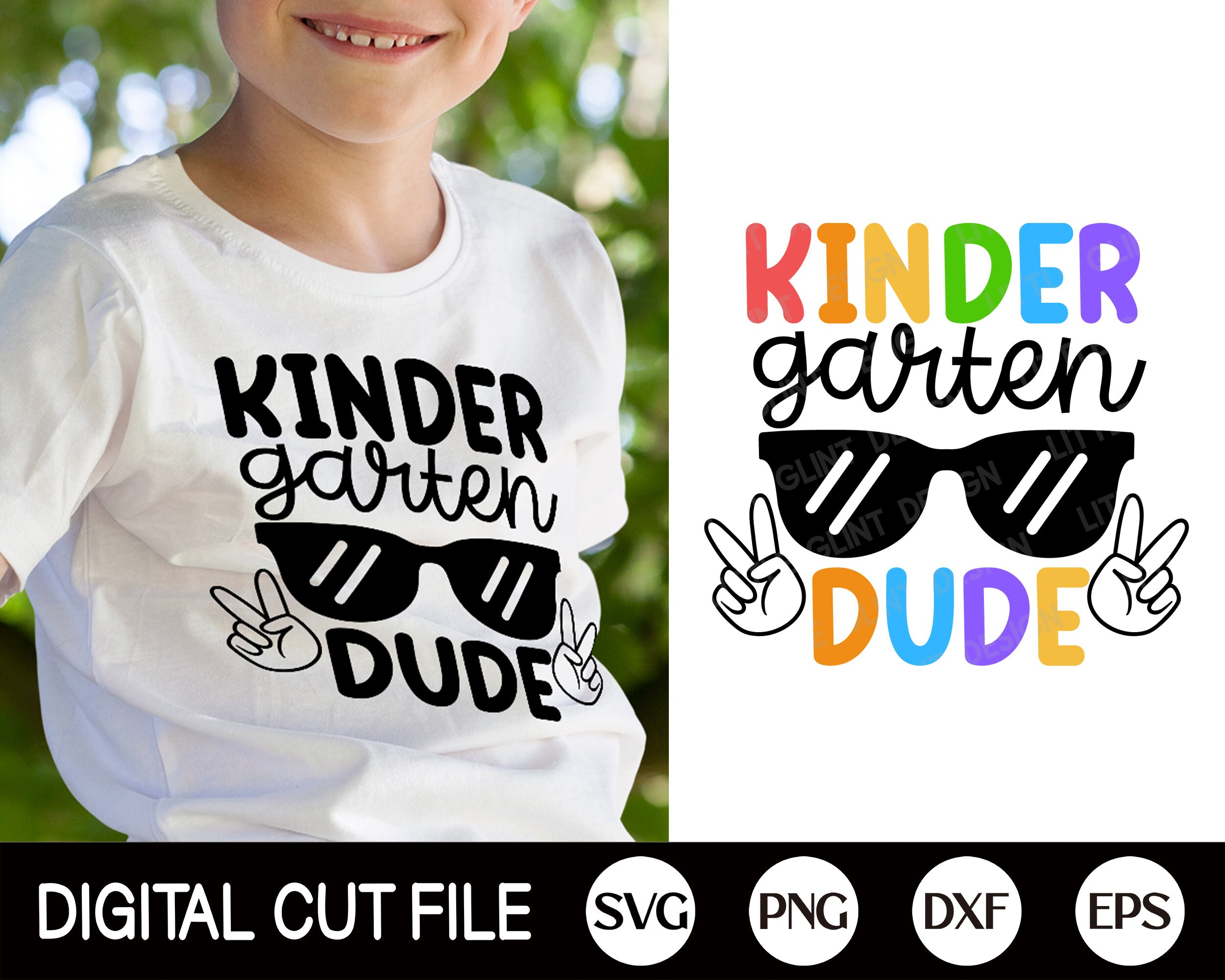 Kindergarten Dude SVG Back to School Svg 1st Day of School - Etsy