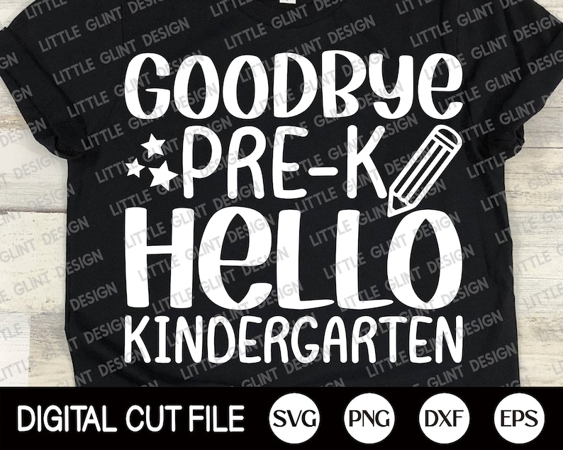 Goodbye Pre-k Hello Kindergarten Svg Kindergarten Shirt - Etsy