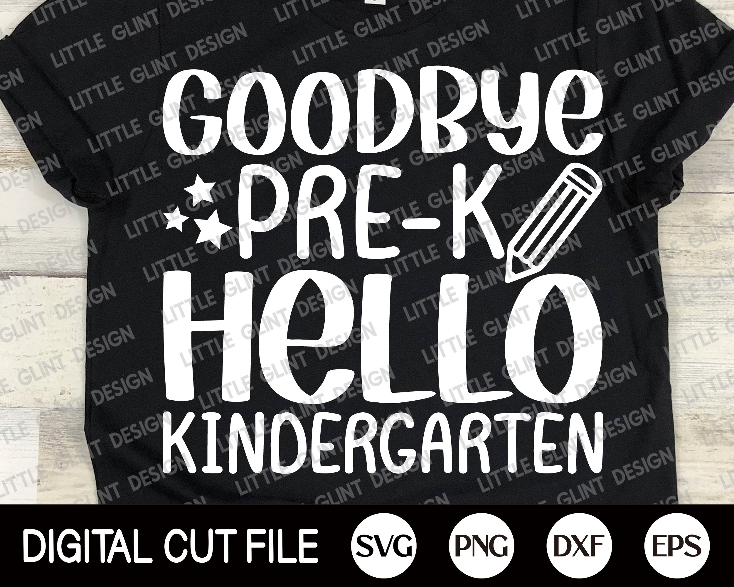 Goodbye Pre-k Hello Kindergarten Svg, Kindergarten Shirt, Pre-k Gift ...