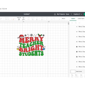 Merry Teacher Bright Students SVG, Christmas Teacher Svg, Teacher Shirt ...