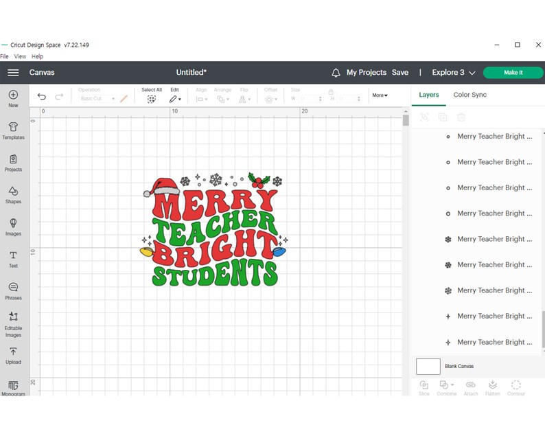 Merry Teacher Bright Students SVG Christmas Teacher Svg - Etsy