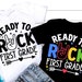 Ready to Rock First Grade SVG, Back to School SVG, School Quote, Boy ...