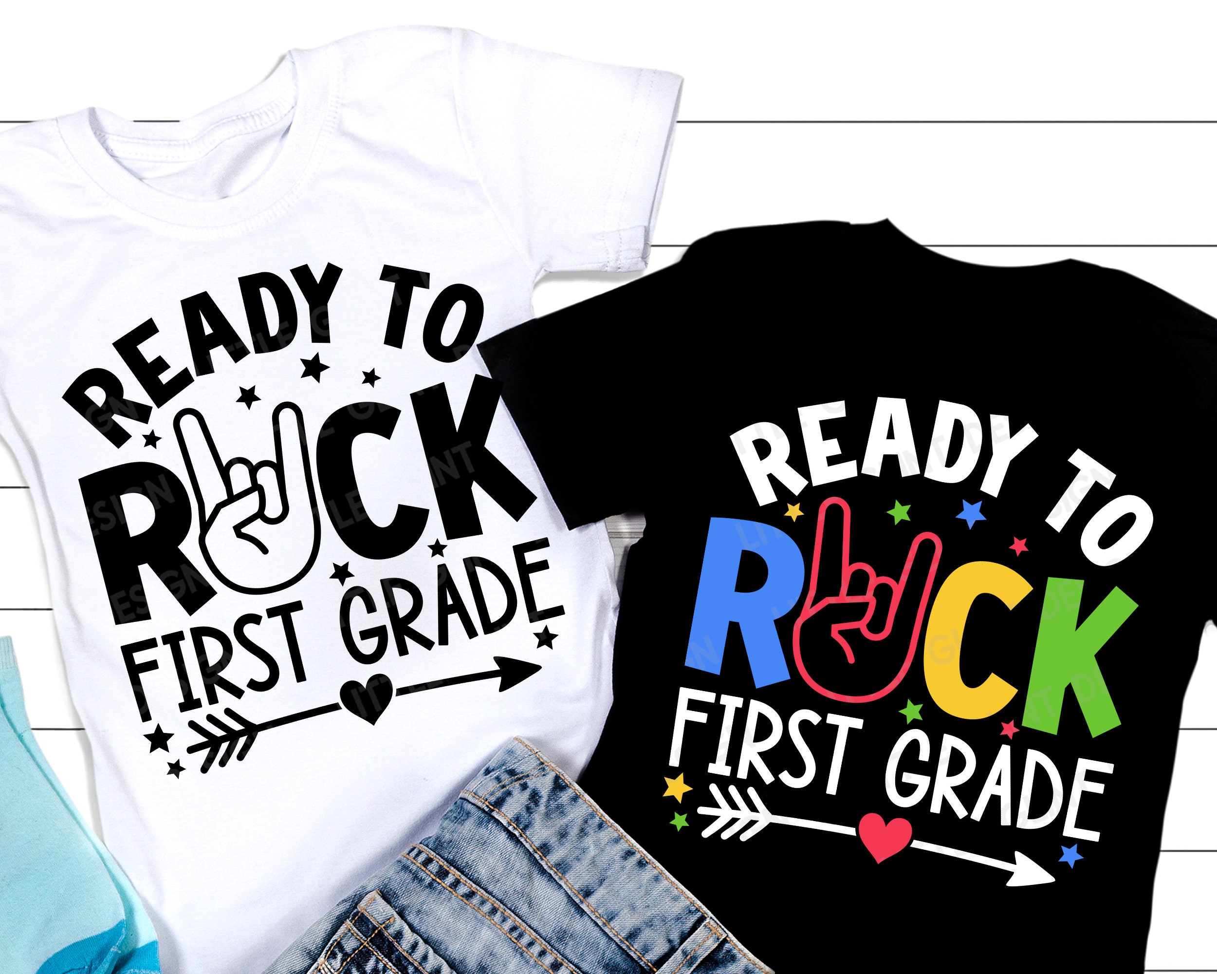Ready to Rock First Grade SVG Back to School SVG School - Etsy