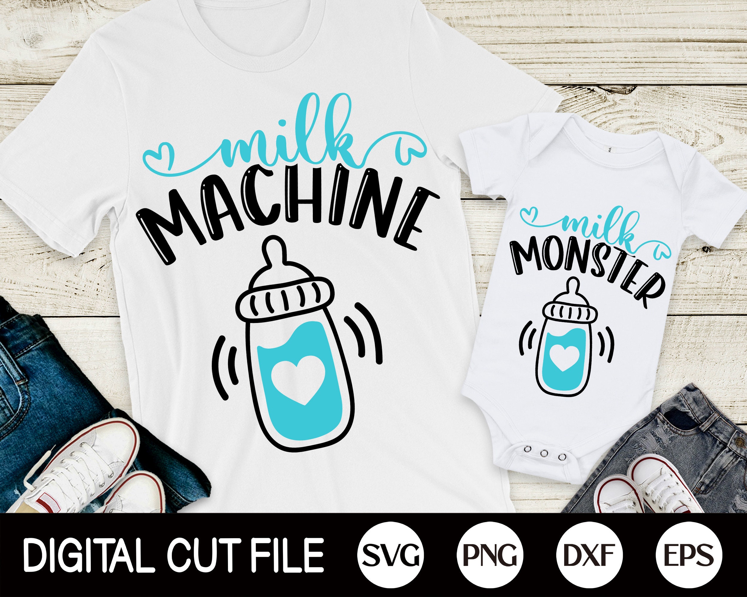 Mom and Baby Shirt Mothers Day Bundle Milk Maker Svg Milk - Etsy
