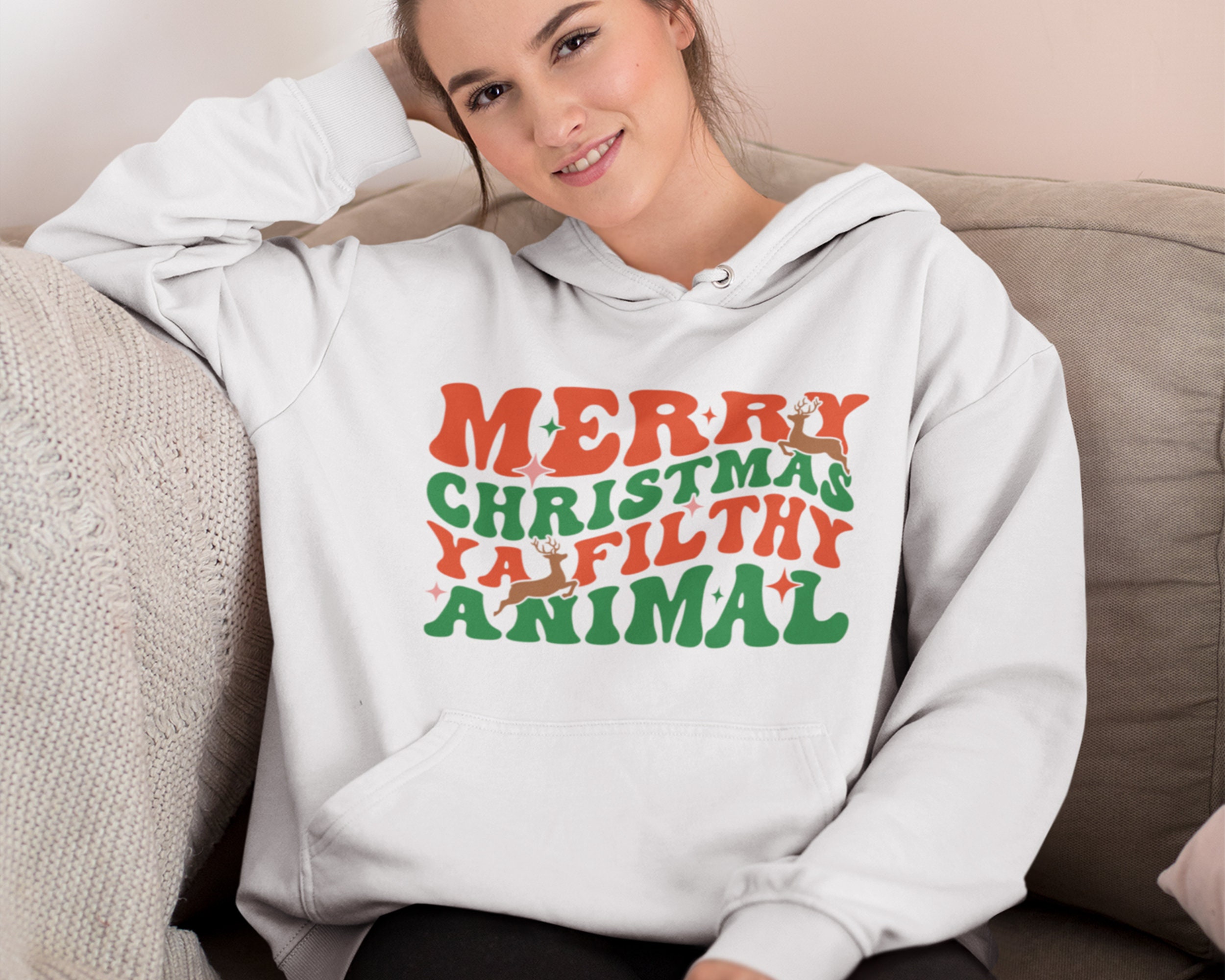 Merry Christmas Ya Filthy Animal SVG, Christmas Svg, Funny Christmas ...