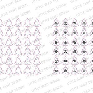 30 Christmas Tree Tokens SVG, Christmas Bucket List Tokens SVG ...