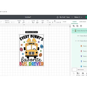 Every Bunny's Favorite Bus Driver SVG, Easter SVG, Bus Driver Png ...