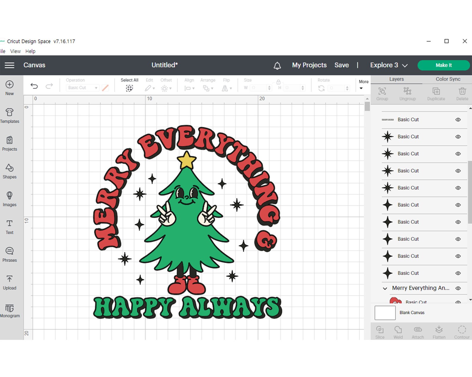 Merry Everything and Happy Always SVG Christmas Svg Tis the - Etsy