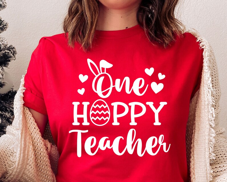 One Hoppy Teacher Svg Teacher Easter Svg Easter Egg Svg - Etsy
