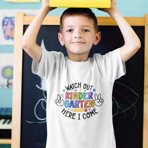 Watch Out Kindergarten Here I Come Svg, Back to School Svg, 1st Day of ...