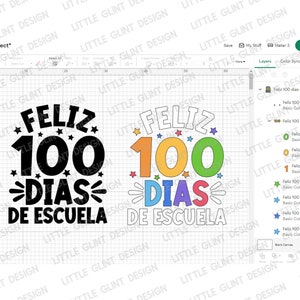 Feliz 100 Dias De Escuela SVG, 100 Days of School Spanish Svg, 100th ...