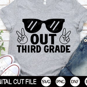 Peace Out 3rd Grade SVG, Last Day of School Svg, Third Grade Svg, Boys ...