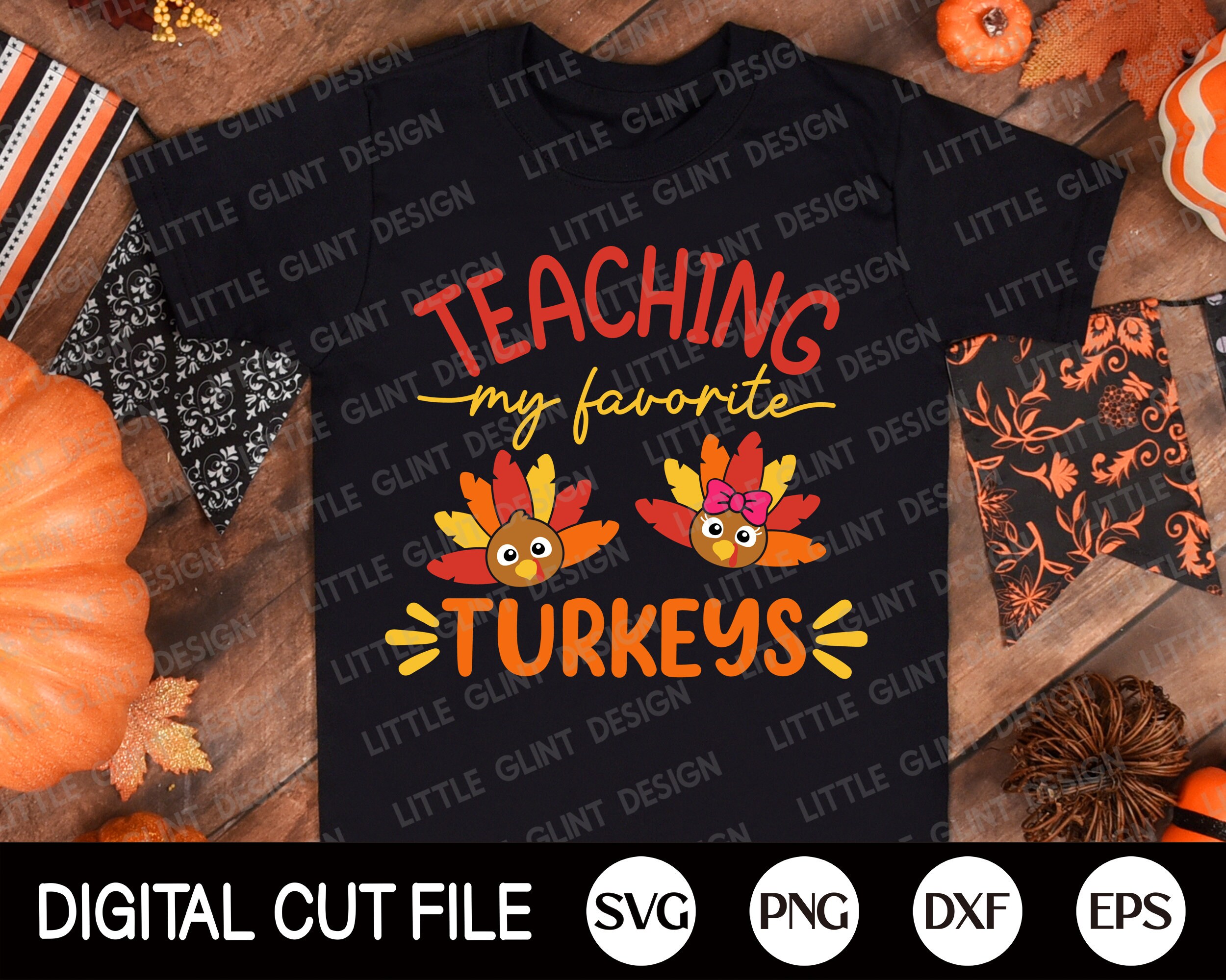 Teaching My Favorite Turkeys SVG Thanksgiving Svg Turkey Day - Etsy