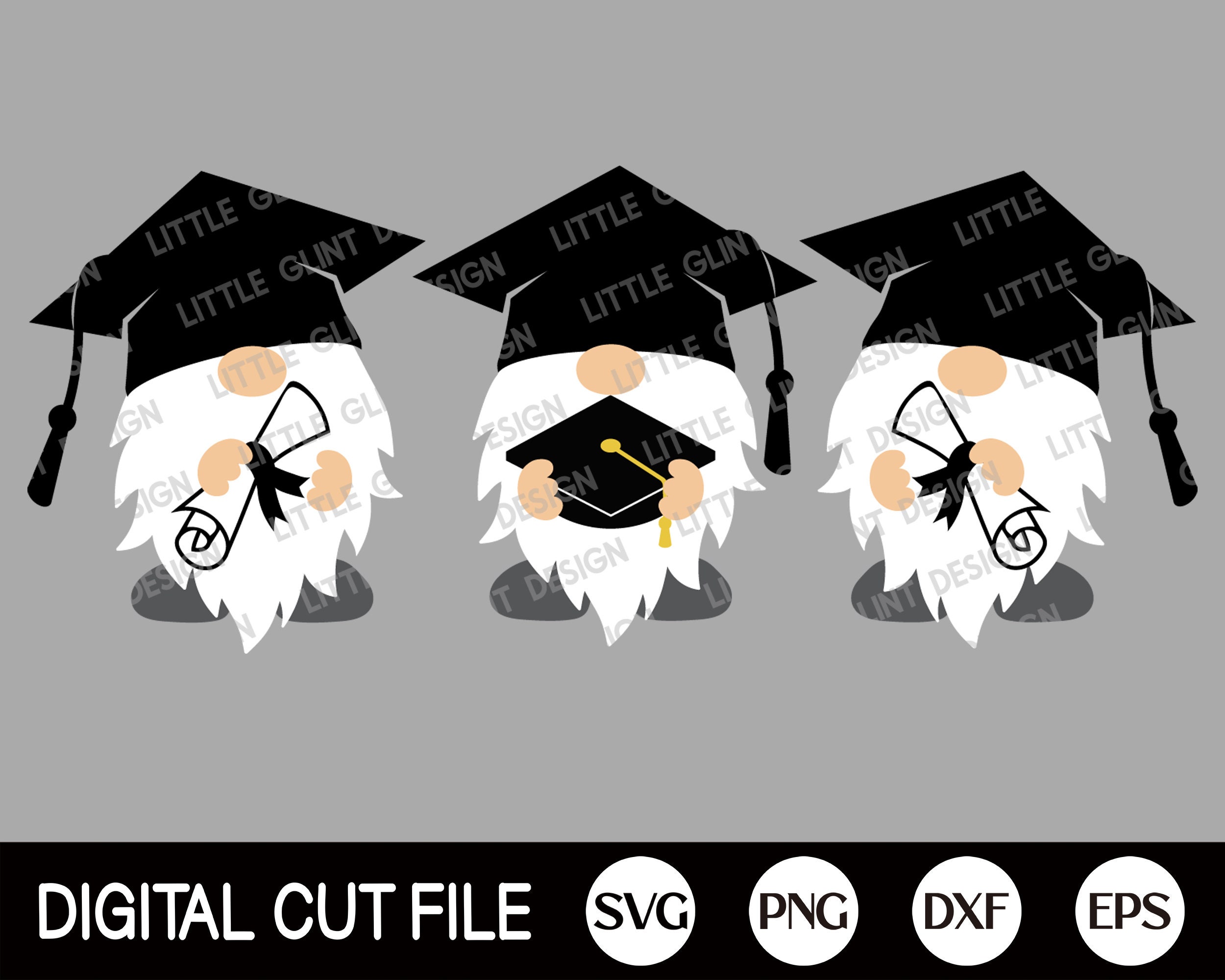 Graduation Gnome Svg, Senior Svg, Class of 2025 Svg, 2025 Graduation ...