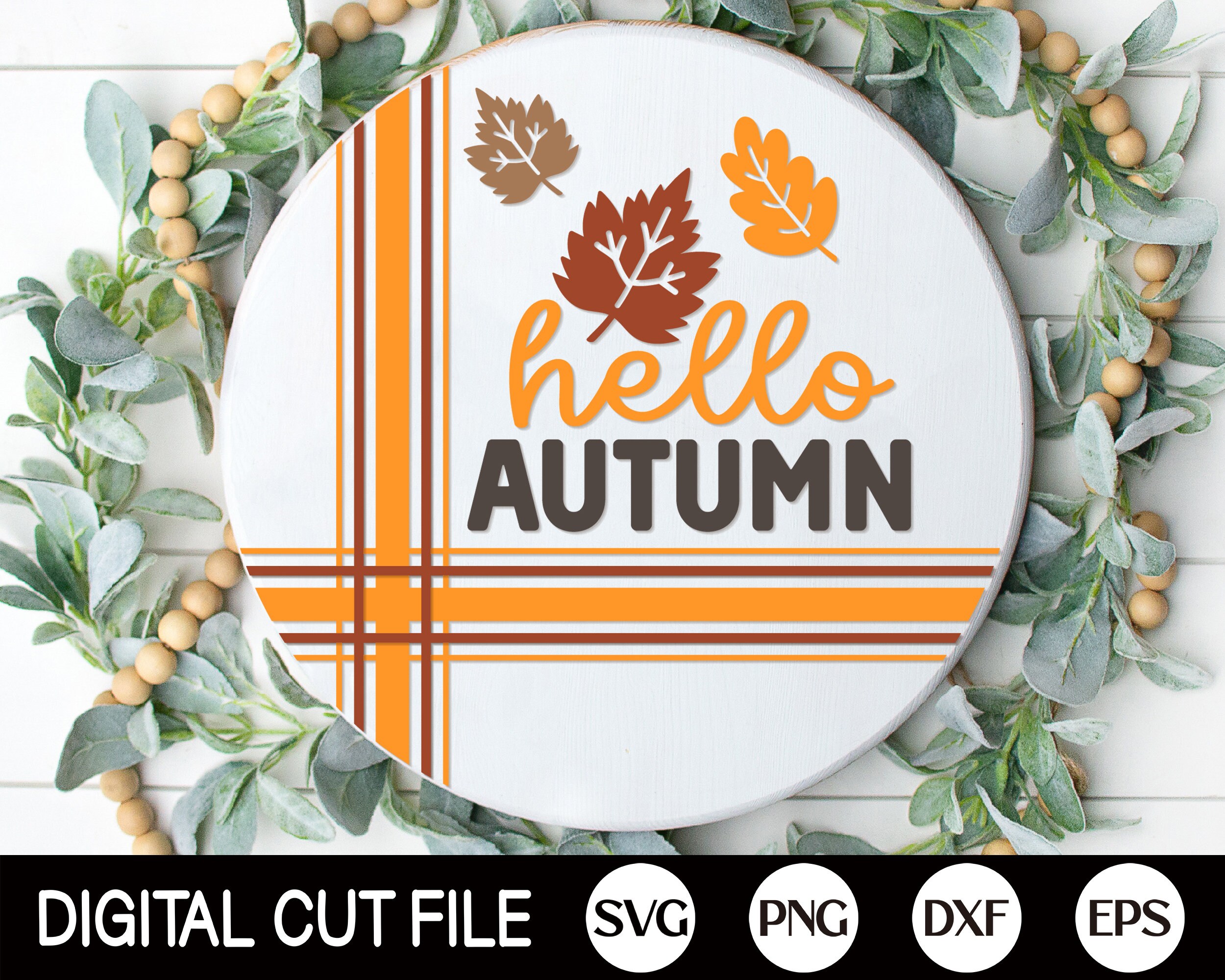 Fall Welcome Sign Bundle Round Door Hanger SVG Autumn Sign - Etsy