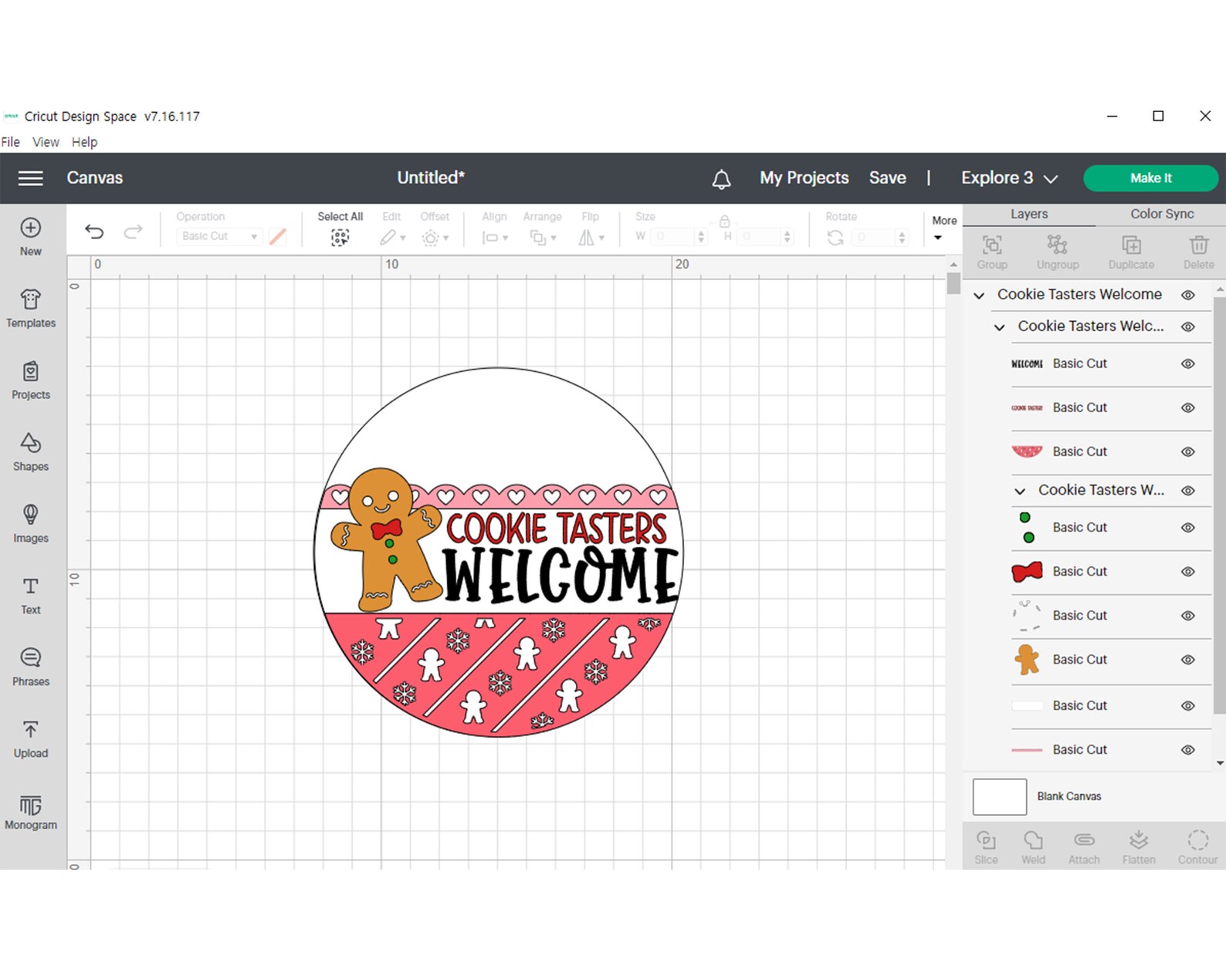 Christmas Cookie Tasters Welcome Sign SVG Christmas Door - Etsy