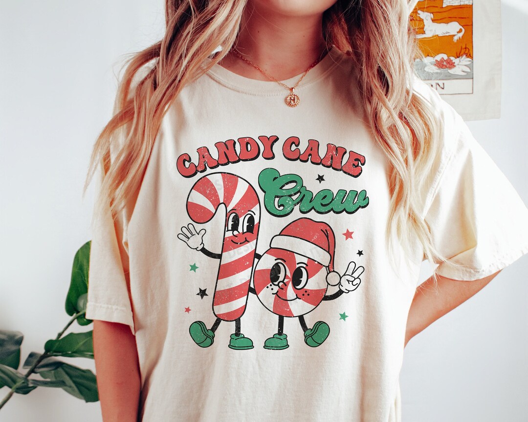 Candy Cane Crew SVG, Retro Christmas Svg, Candy Cane Svg, Kids ...