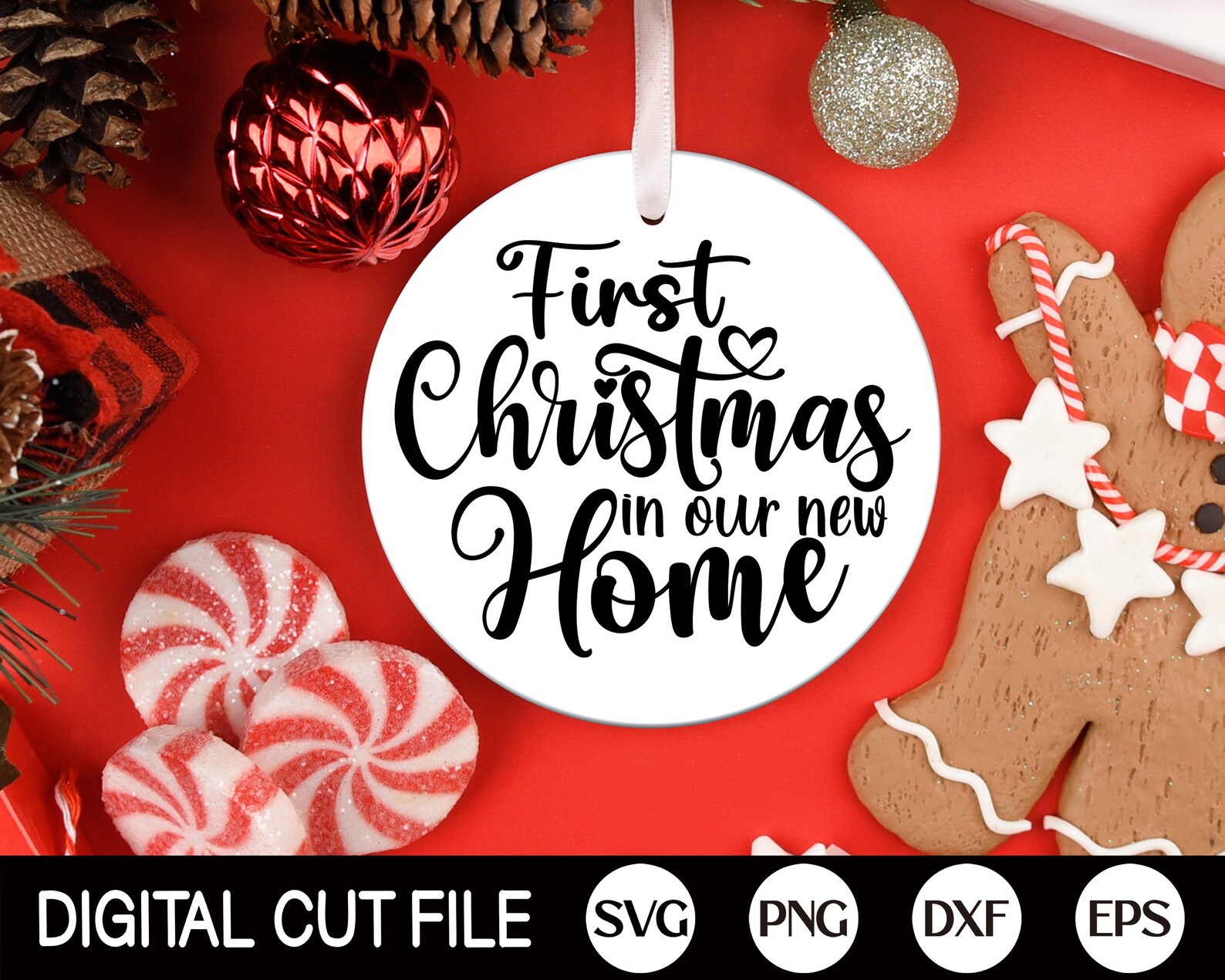 Our First Christmas Ornament SVG Bundle Our First Christmas - Etsy