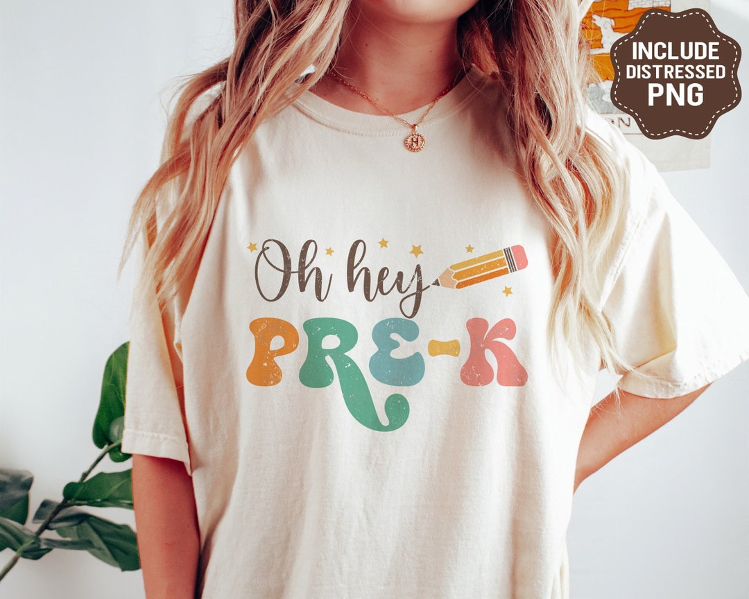 Oh Hey Pre-k SVG, First Day of School Svg, Back to School Png, Retro ...