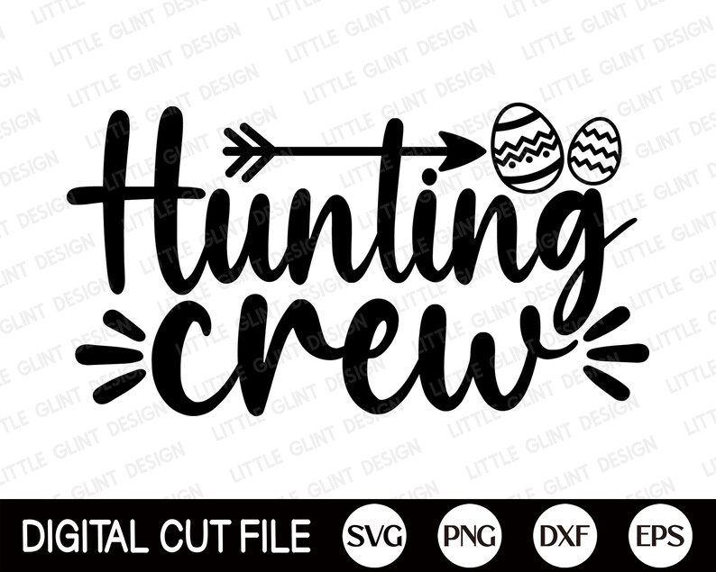 Hunting Crew Svg Easter SVG Easter Bunny Svg Bunny Ears - Etsy