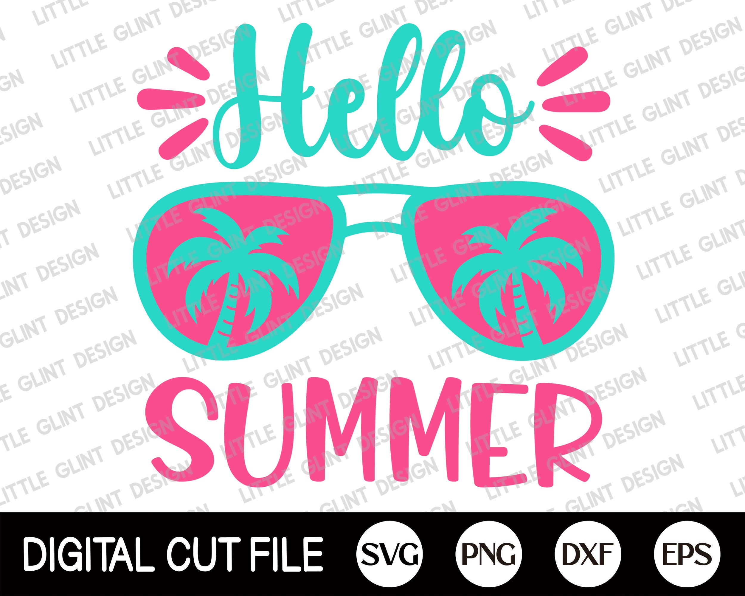 Hello Summer Svg Summer Svg Beach Cut Files Vacation Mode - Etsy