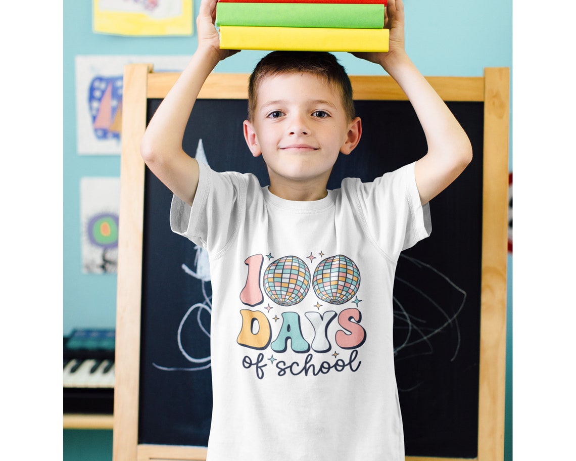 Disco Ball 100 Days of School SVG Groovy 100 Days SVG Retro - Etsy