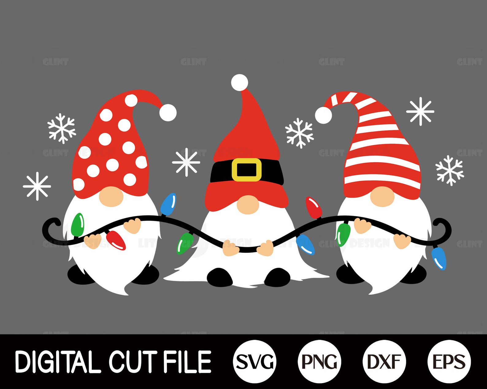 Christmas Gnomes Svg Christmas Lights Svg Merry Christmas - Etsy