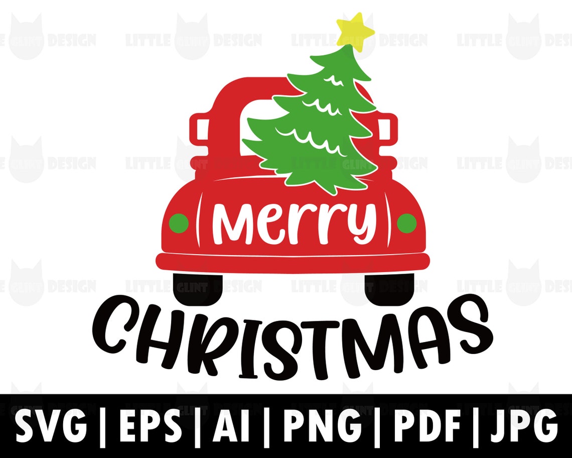 Christmas Truck Svg Monster Truck Svg Christmas Tree Merry - Etsy