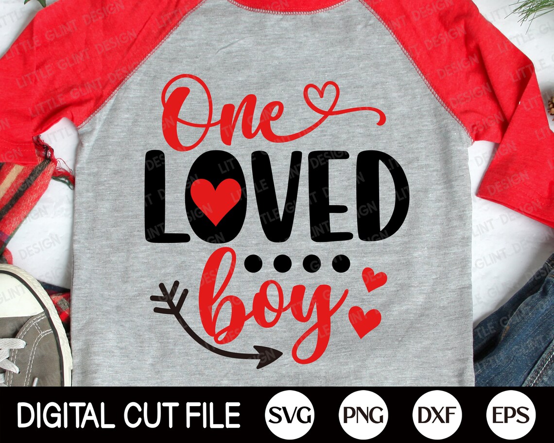 One Loved Boy SVG, Kids Valentine SVG, Valentine’s Day SVG, Love Svg ...