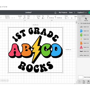 1st Grade Rocks SVG, Back to School SVG, Rock and Roll Kids School ...