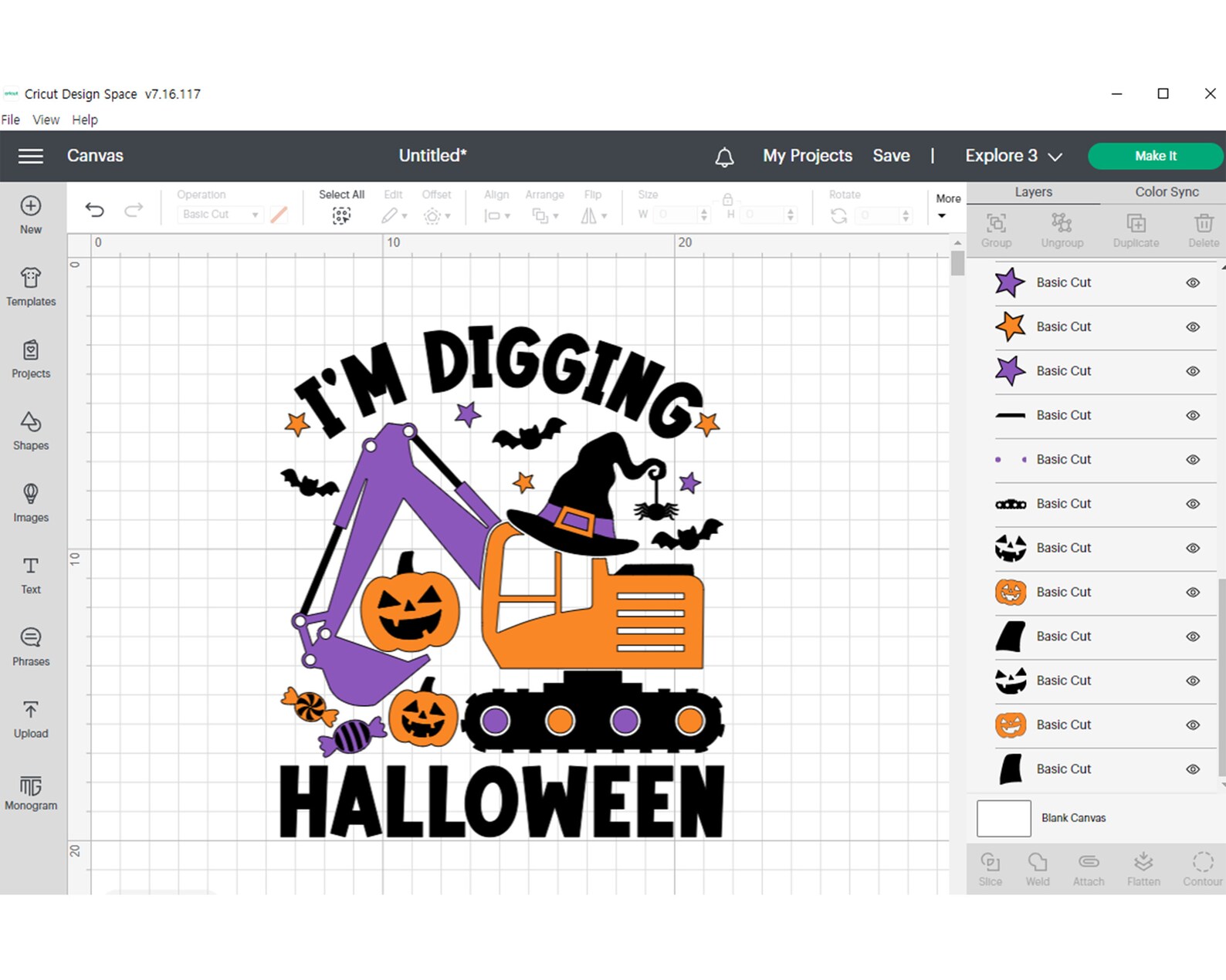I'm Digging Halloween SVG Kids Halloween Svg Excavator - Etsy