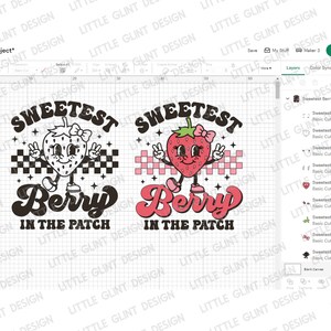 Sweetest Berry in the Patch SVG PNG, Retro Strawberry Png, Groovy ...