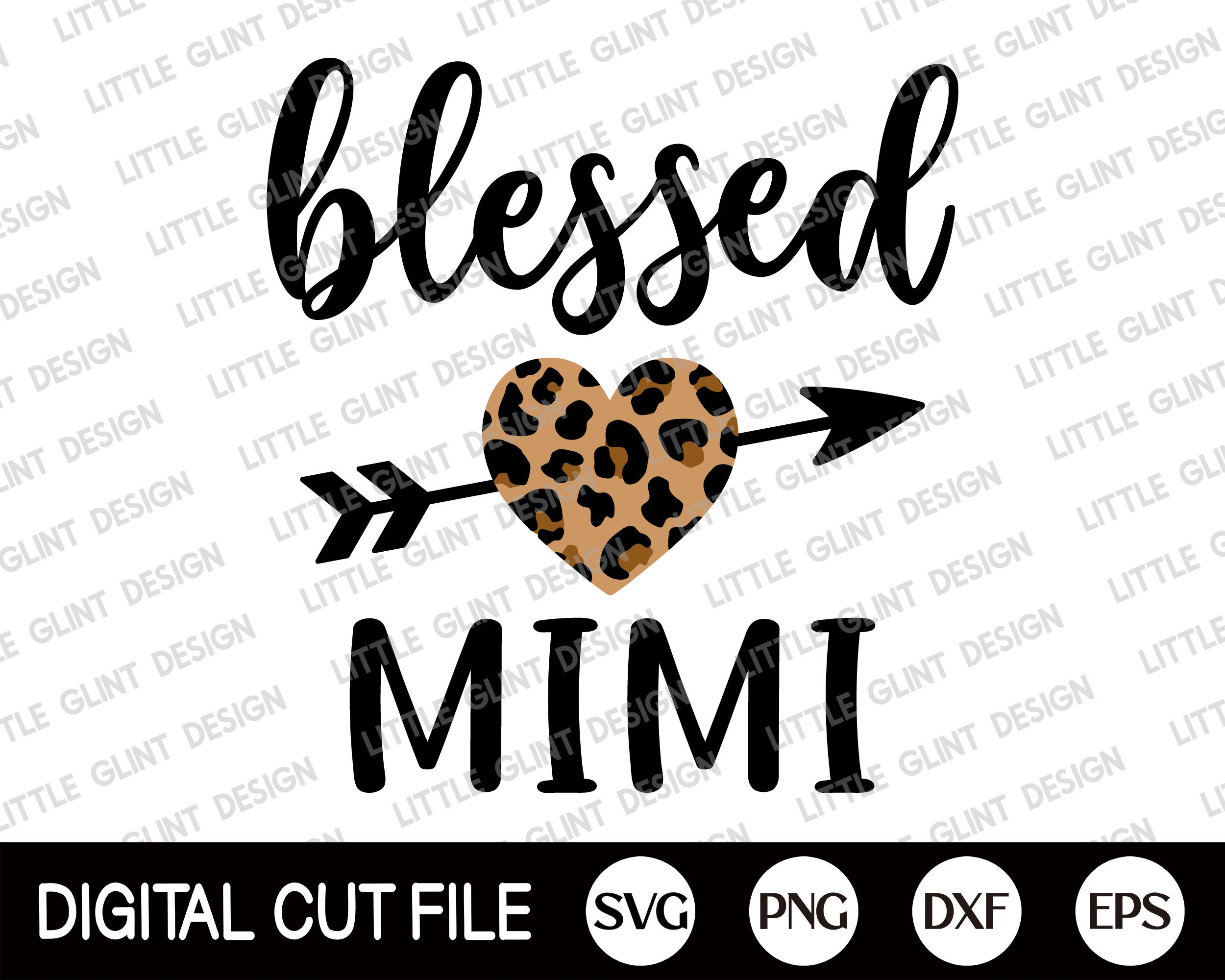 Leopard Blessed Mimi Svg Grandmothers Day Mothers Day Etsy