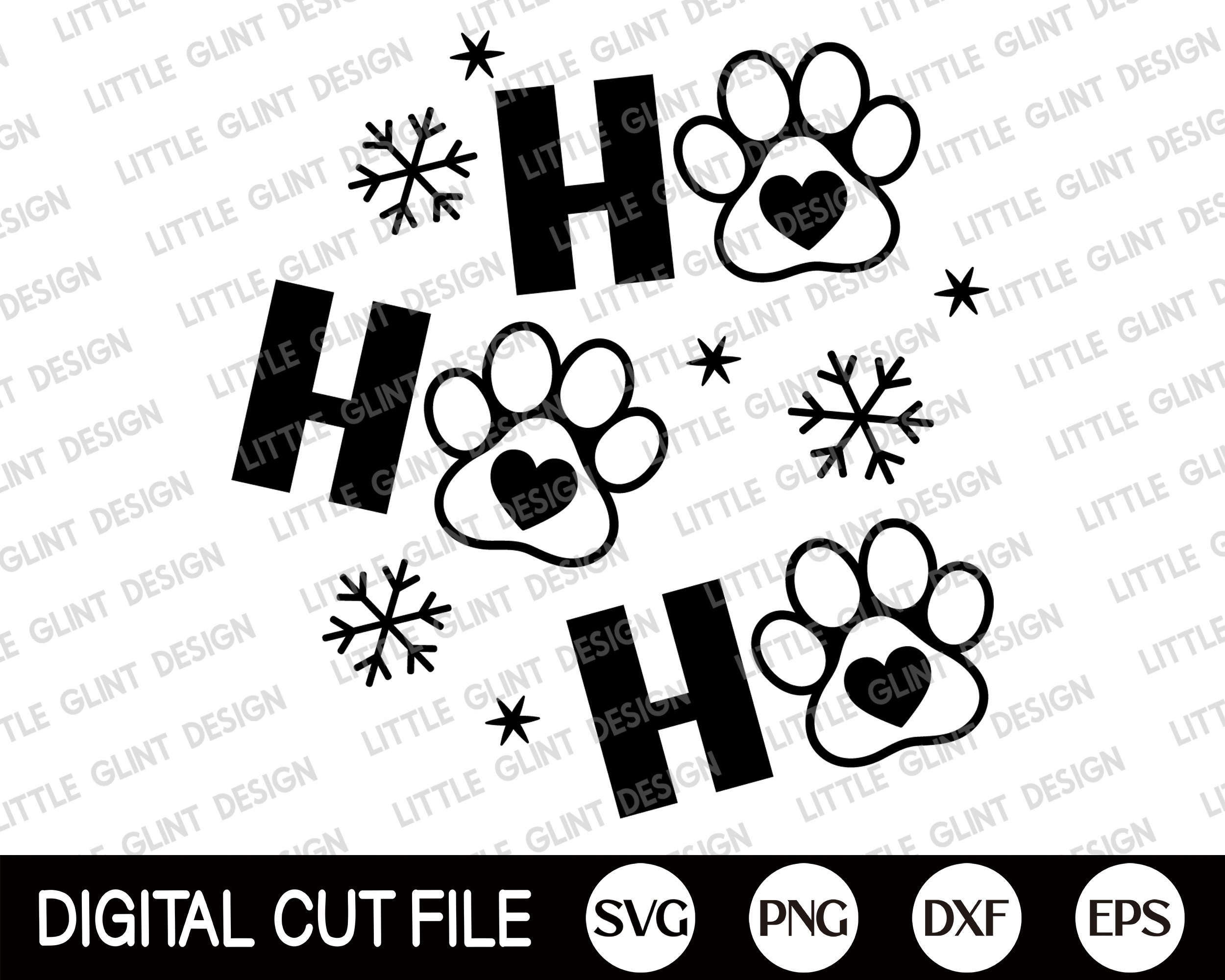 Pet Christmas Ornament SVG Ho Ho Ho Dog Ornament Christmas - Etsy