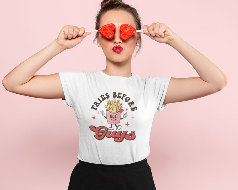 Fries Before Guys SVG Valentine SVG Retro Valentines Day - Etsy
