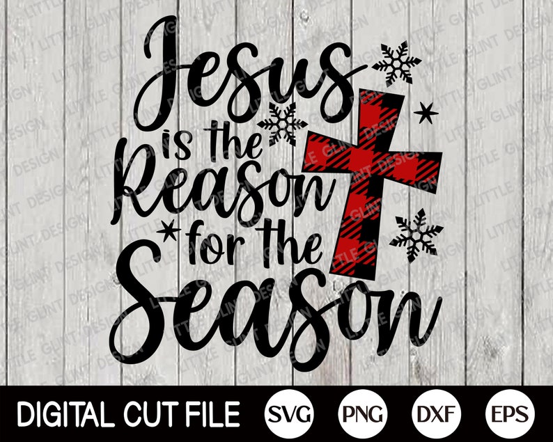 Jesus is the Reason for the Season, Christmas Tree Svg, Funny Christmas ...