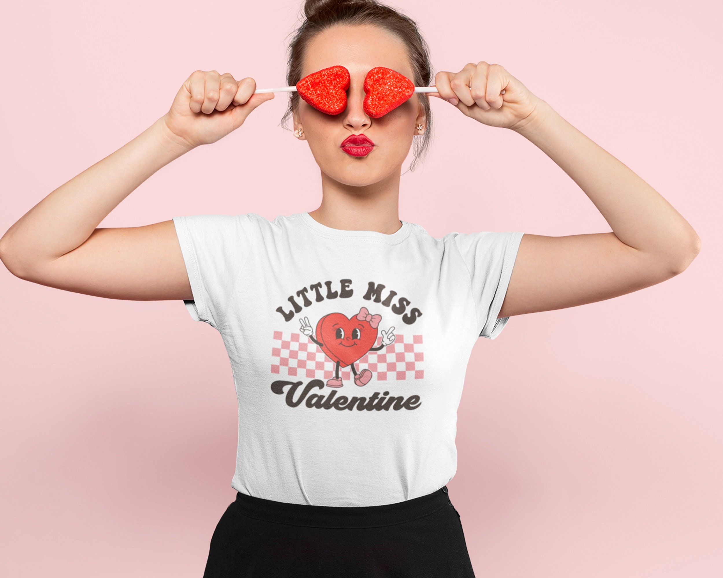 Little Miss Valentine SVG, Valentine SVG, Retro Valentines Day Shirts ...