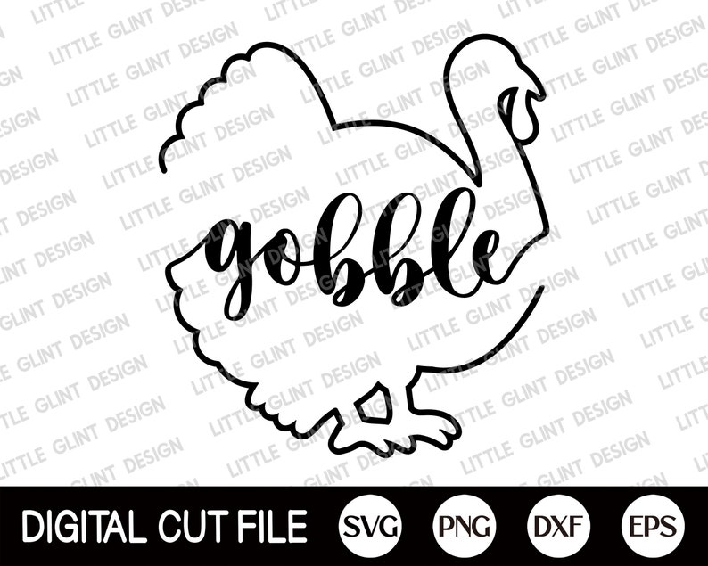 Gobble SVG Thanksgiving Svg Turkey Face Svg Gobble Png - Etsy