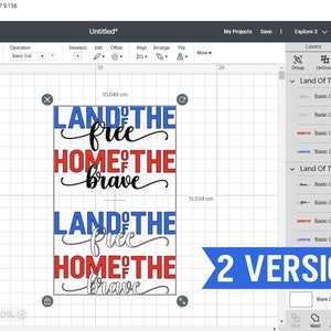 Land of the Free Home of the Brave SVG, 4th of July Svg, American Quote ...