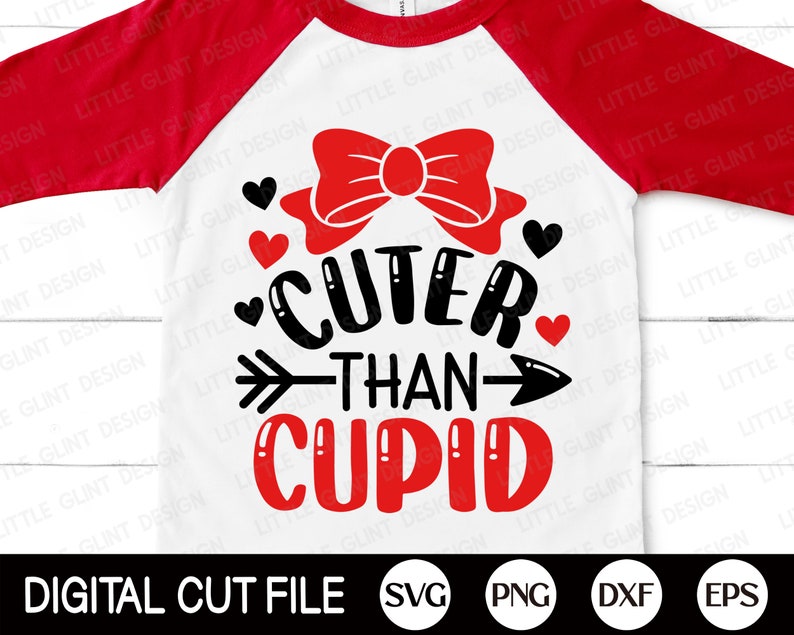Cuter Than Cupid Svg Valentines Day Svg Hearts Love Etsy