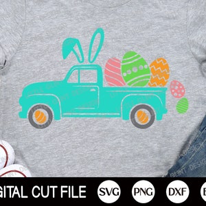 Easter Truck Egg Svg, Easter Svg, Happy Easter Svg, Svg Easter Truck ...
