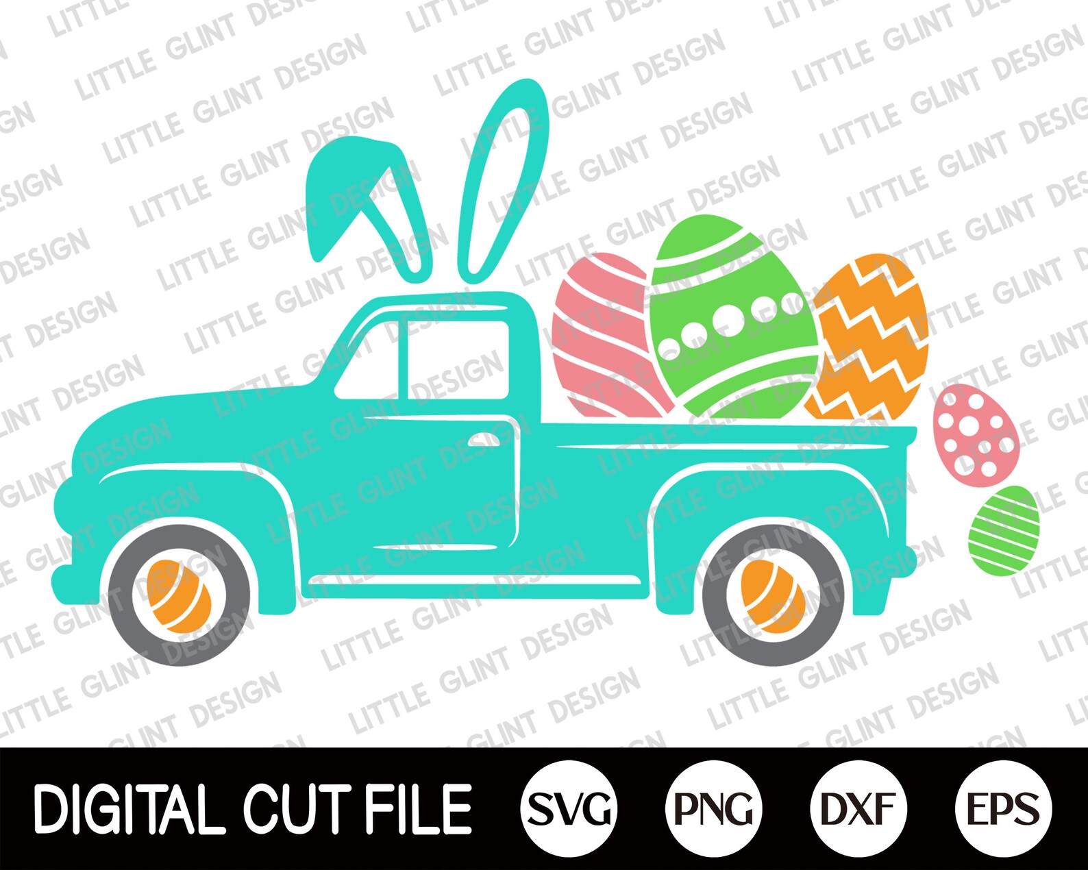 Easter Truck Egg Svg Easter Svg Happy Easter Svg Svg Easter | Etsy