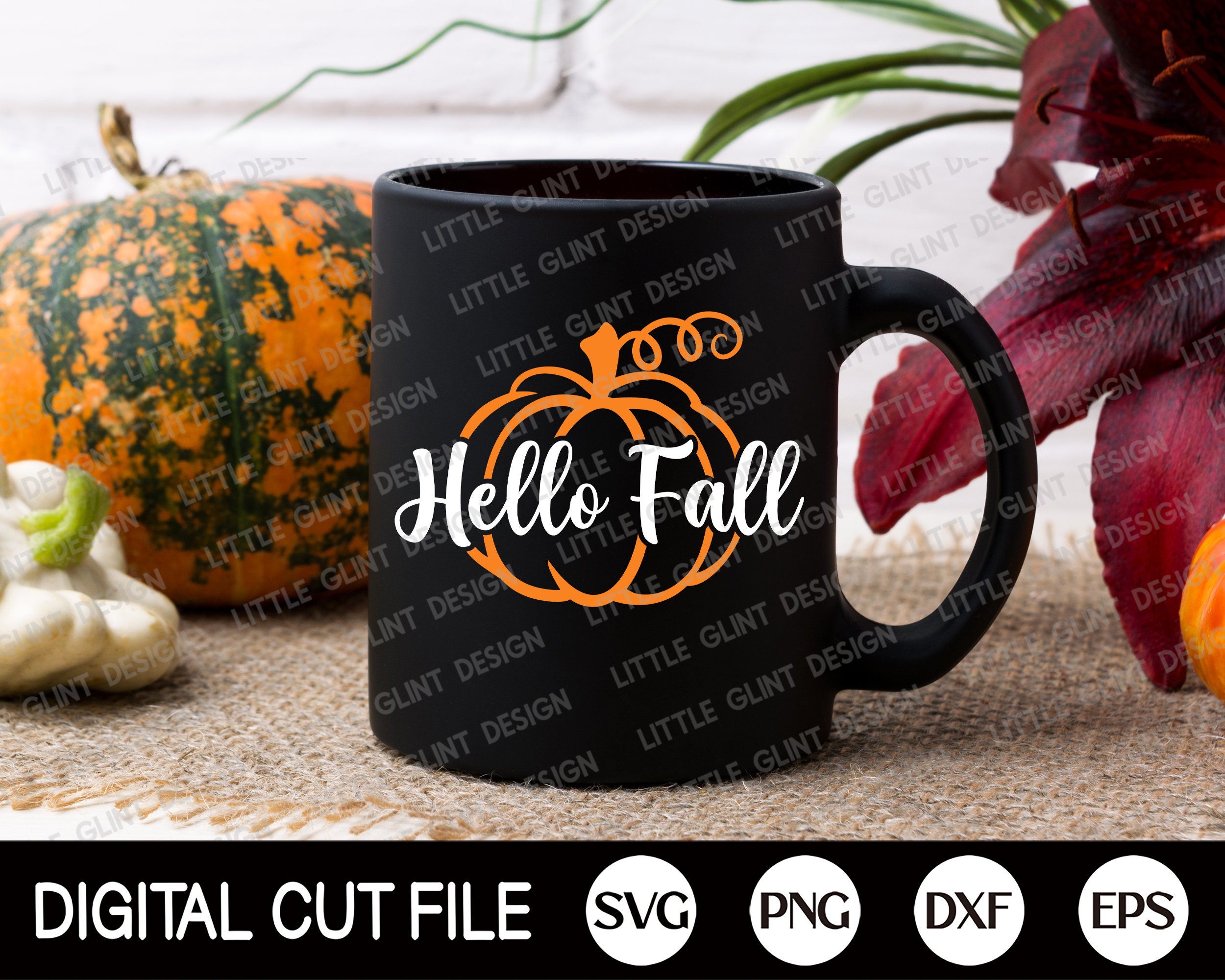 Hello Fall Svg Halloween Svg Fall Svg Thanksgiving Design | Etsy