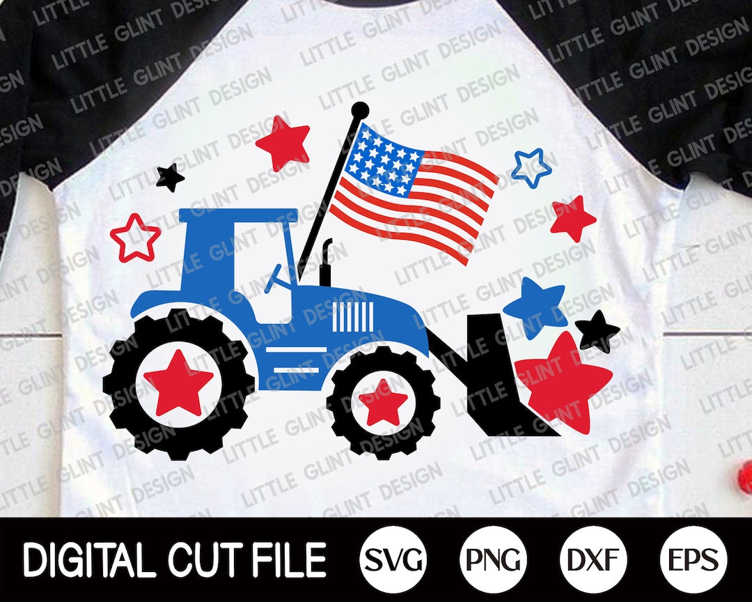 Fourth of July Svg, Merica Svg, Tractor Svg, Memorial Day, Independence ...