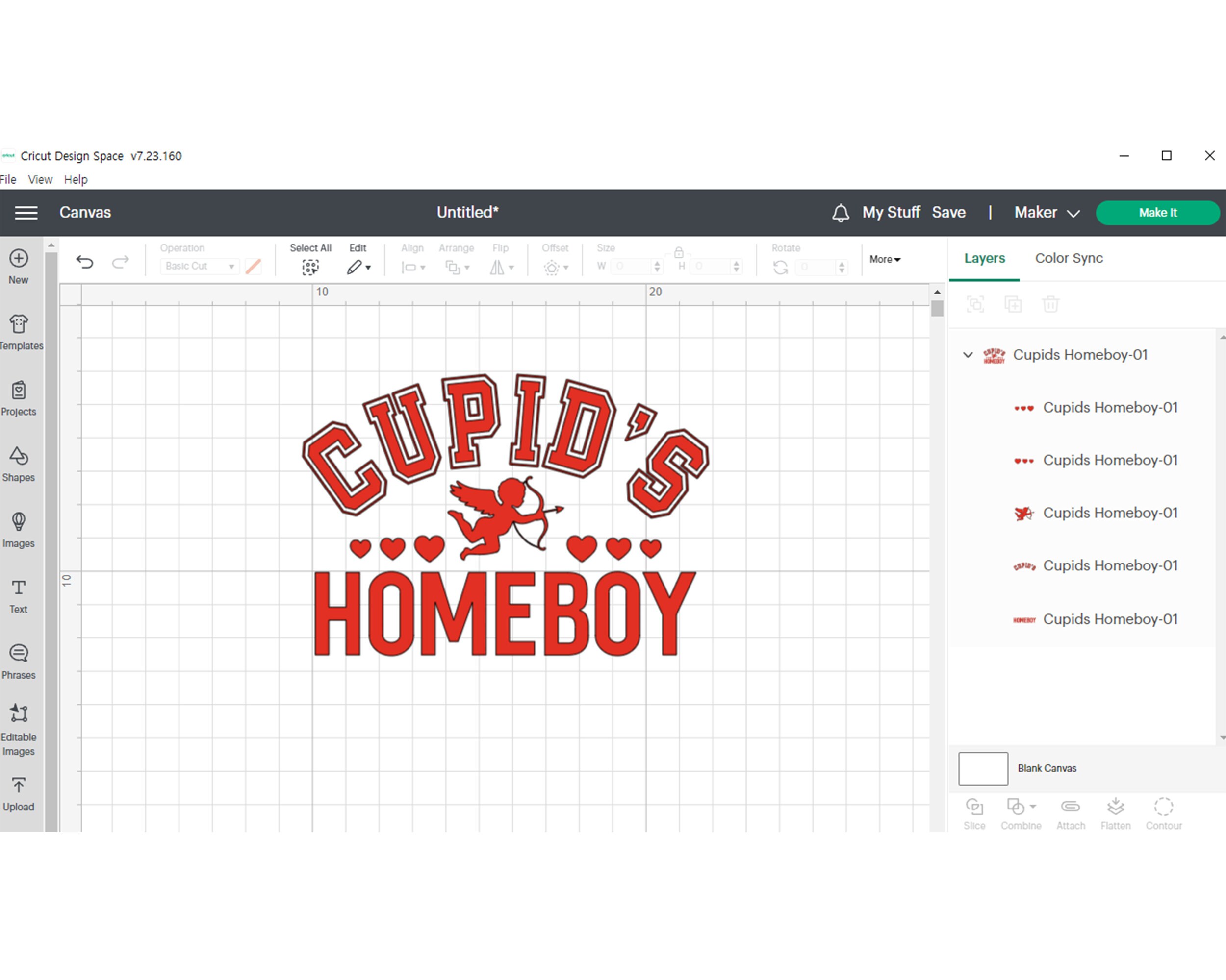 Cupid's Homeboy SVG Kids Valentine SVG Love Svg Funny - Etsy