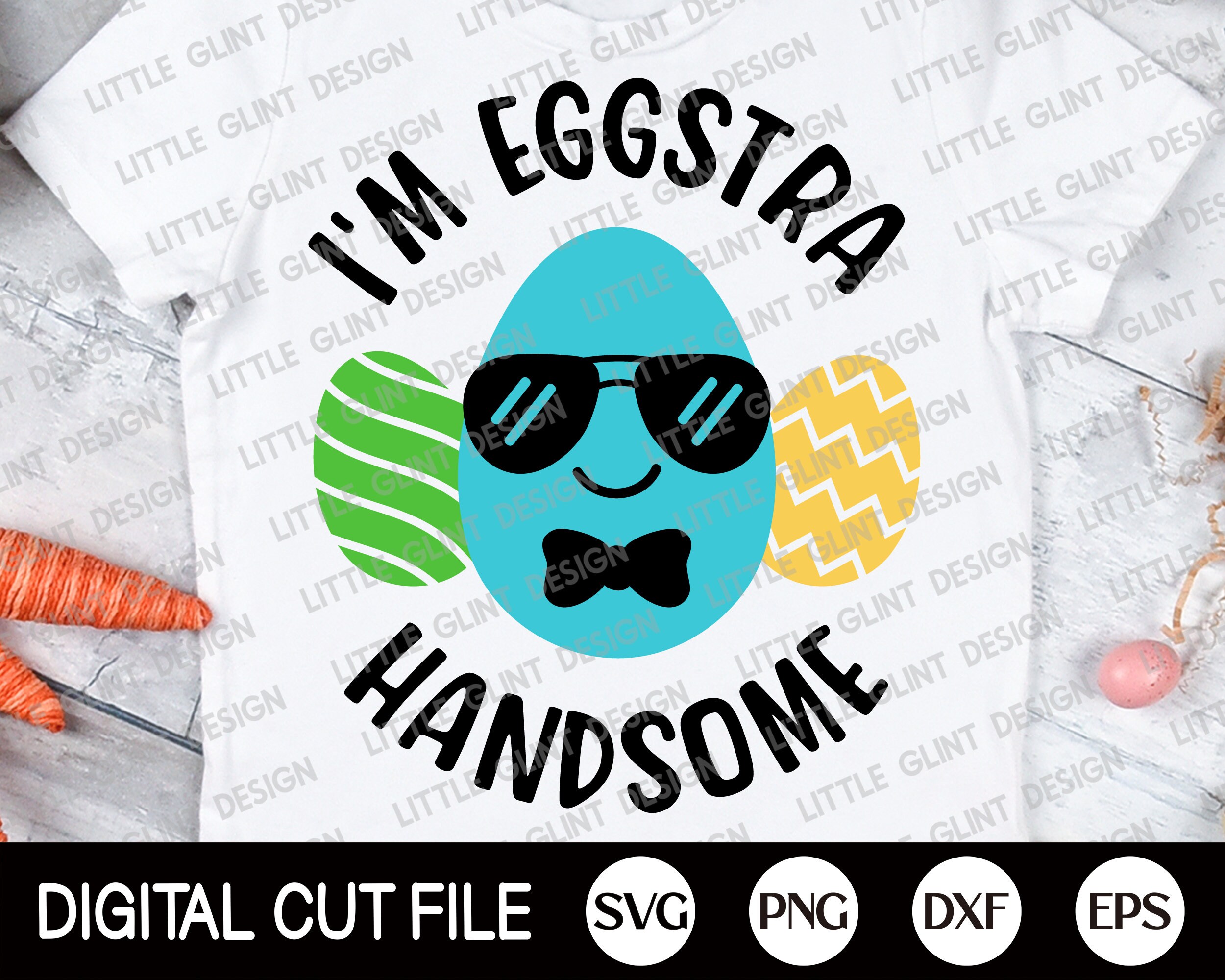 Eggstra Handsome, Easter Svg, Happy Easter, Easter Eggs Design, Svg ...